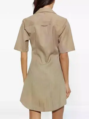 AMI Paris Pinstripe Wool Dress