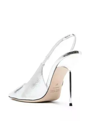 Paris Texas Lidia 115mm Metallic-effect Leather Pumps