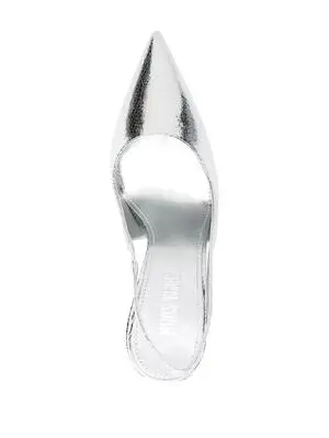Paris Texas Lidia 115mm Metallic-effect Leather Pumps