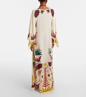 Etro Printed Maxi Dress - White