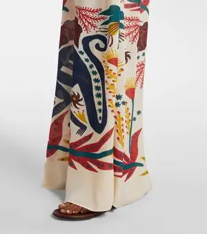 Etro Printed Maxi Dress - White