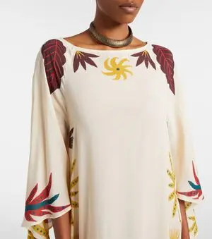 Etro Printed Maxi Dress - White