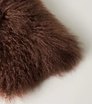 Maison De Vacances Shearling And Linen Cushion