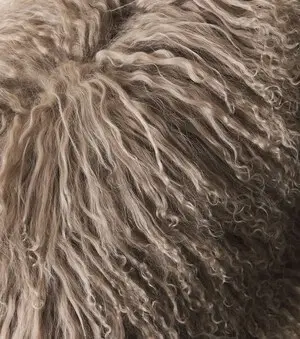 Maison De Vacances Shearling And Linen Cushion