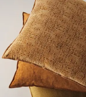 Maison De Vacances Cotton-blend Cushion - Orange