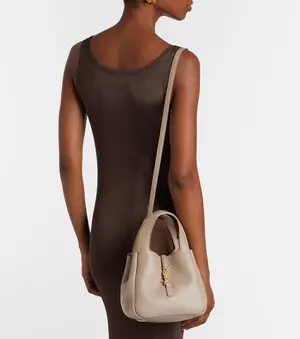 Saint Laurent Le 5 A 7 Bea Baby Leather Top-handle Bag - Beige