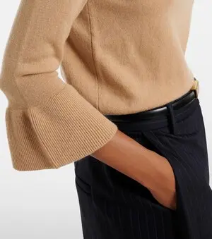 Jardin Des Orangers Turtleneck Wool And Cashmere Sweater - Beige