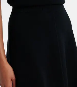 Jardin Des Orangers Wool And Cashmere Miniskirt - Black