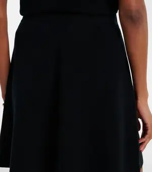 Jardin Des Orangers Wool And Cashmere Miniskirt - Black