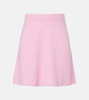 Jardin Des Orangers Wool And Cashmere Miniskirt - Pink