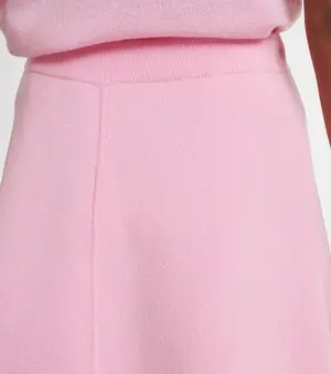Jardin Des Orangers Wool And Cashmere Miniskirt - Pink