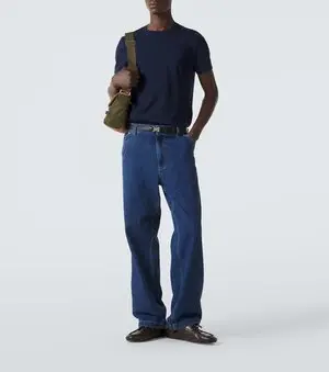 Prada Cotton-blend Jersey T-shirt - Blue