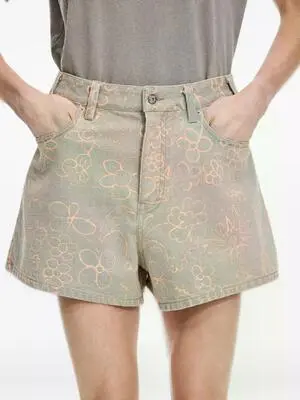 JNBY Floral-print Denim Shorts