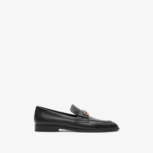 Burberry Leather Opal Loafers - Black