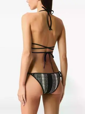Missoni Stripe Pattern Wrap Detail Bikini