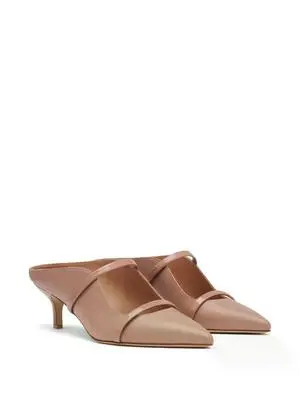 MALONE SOULIERS Maureen Double Strap Mules - Neutrals