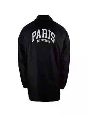 Balenciaga Logo Print Shirt Jacket