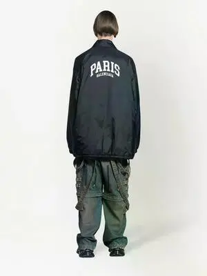 Balenciaga Logo Print Shirt Jacket