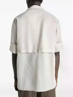 LEMAIRE Short Sleeve Utility Shirt In Washed Technical Cotton
