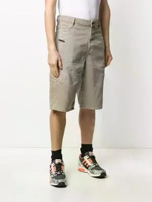 DIESEL® Beige Cotton Blend Cargo Shorts