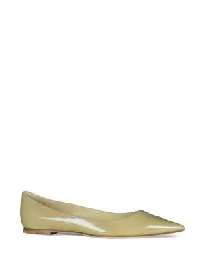 JIMMY CHOO Alina Pointed-toe Ballet Flats