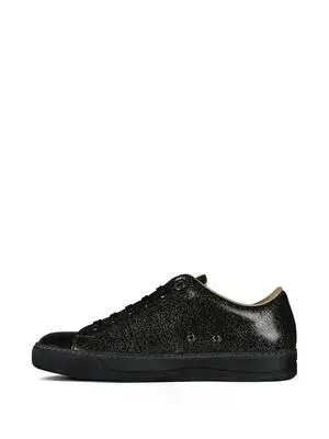 LANVIN Crackled-effect Leather Sneakers