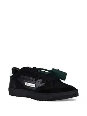 Off-White Leather And Suede Sneakers - Black