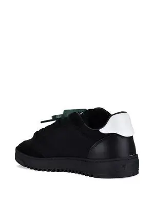 Off-White Leather And Suede Sneakers - Black