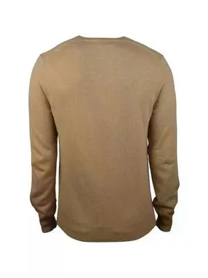 Play Comme Des Garcon Heart Appliqué V-neck Sweater - Neutrals