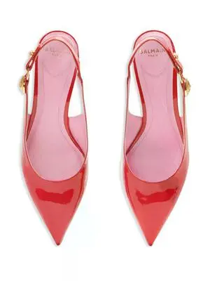 Balmain Eva Patent Leather Slingback Pumps