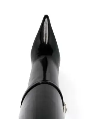 Saint Laurent Buckled Stiletto Boots