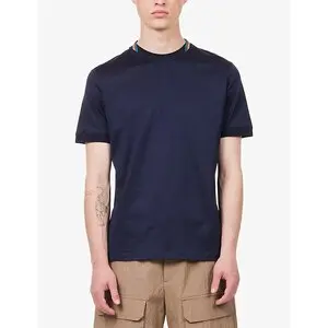 Paul Smith Stripe-trim Short-sleeve Cotton T-shirt
