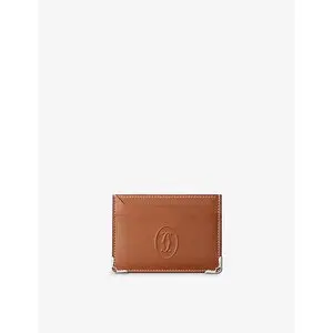 Cartier Must De Leather Card Holder 1 Size Beige
