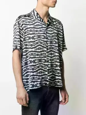 Philipp Plein Tie-dye Print Bowling Shirt