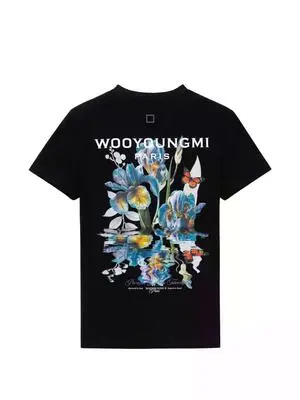 WOOYOUNGMI Cotton Floral Print T-shirt