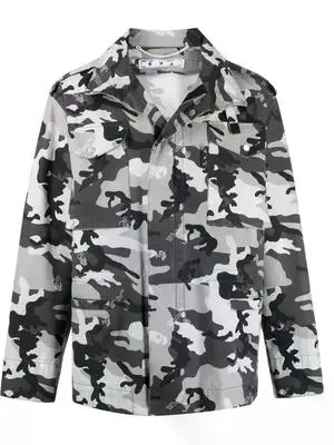 Off-White Camouflage Print Cotton Jacket