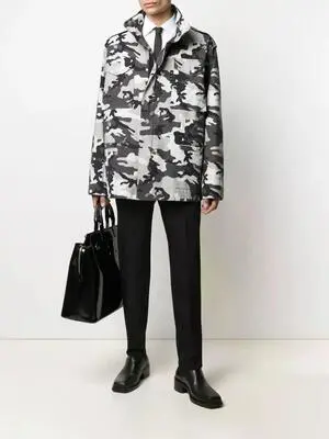 Off-White Camouflage Print Cotton Jacket