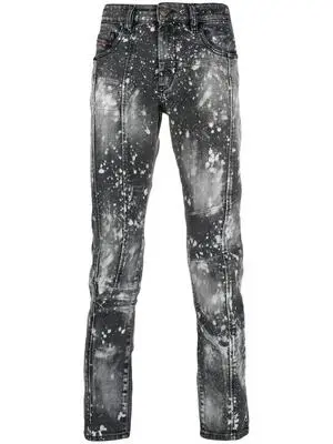 DIESEL® Distressed Skinny Jeans - Black