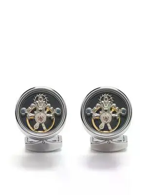 Tateossian Skull Tourbillon Cufflinks - Silver