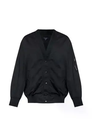 Comme Des Garçons V-neck Zip-pocket Sweater