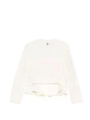 High Sapphire Ruffled Peplum-hem Jacket