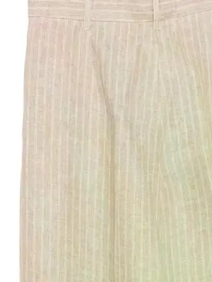 Max Mara Fonte Pinstripe Pleated Trousers