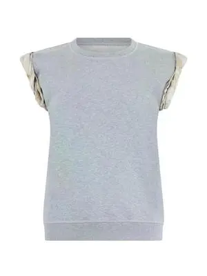 MAISON MARGIELA Floral-print Cap-sleeve Sweater