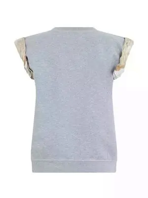 MAISON MARGIELA Floral-print Cap-sleeve Sweater