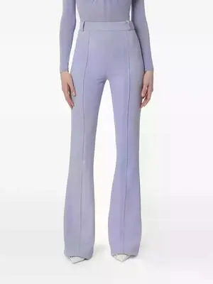 Elisabetta Franchi Logo Charm Flared Trousers