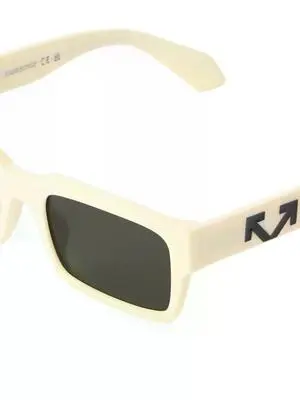 Off-White Huntington Rectangle Frame Sunglasses - Neutrals