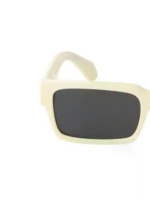 Off-White Huntington Rectangle Frame Sunglasses - Neutrals
