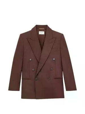 Saint Laurent Peak Lapel Double Breasted Jacket