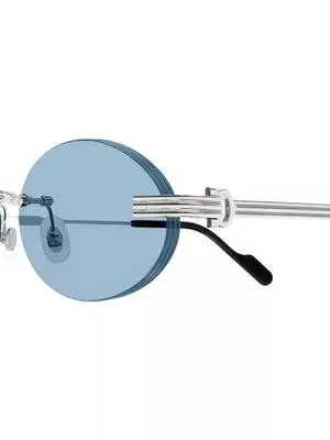 Cartier Rimless Round-frame Sunglasses - Silver