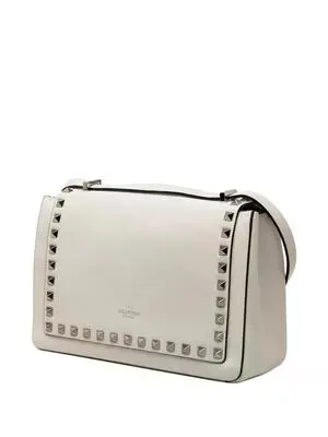 Valentino Garavani Rockstud Leather Crossbody Bag - Grey